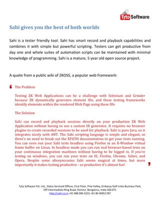 Sahi White Paper | PDF