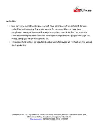 Sahi White Paper | PDF