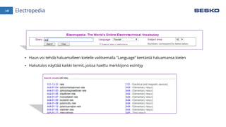 Sähköalan sanastot | PDF