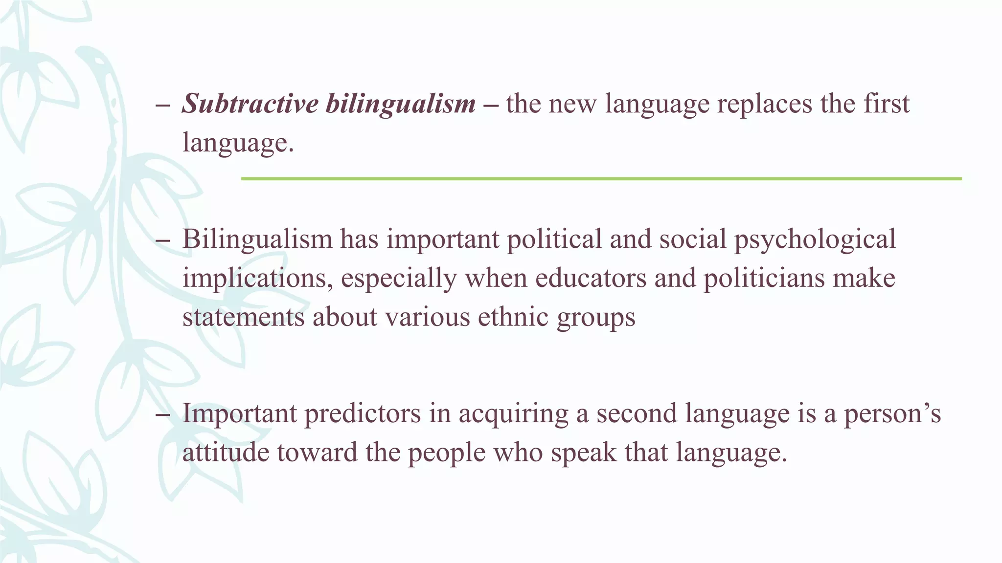 BILINGUALISM | PPTX