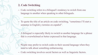 BILINGUALISM | PPTX