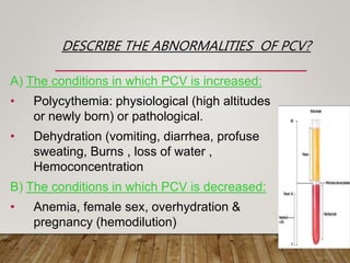 Sahli+pcv practical hemoglobinometer and hematocrite | PPTX