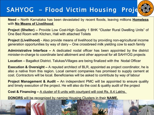 Overview of Sahyog Projects | PPT | Construction Industry | Industries