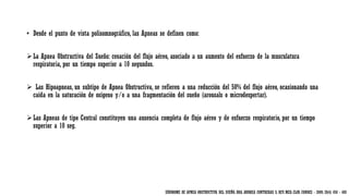 Síndrome de Apnea Hipopnea obstructiva del Sueño Dr. Barramuño | PDF