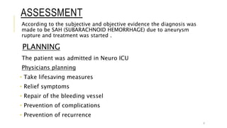 Case Presentation on STROKE (Subarachnoid Hemorrhage) | PPTX