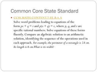 solving equations | PPT