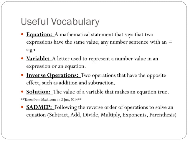 solving equations | PPT