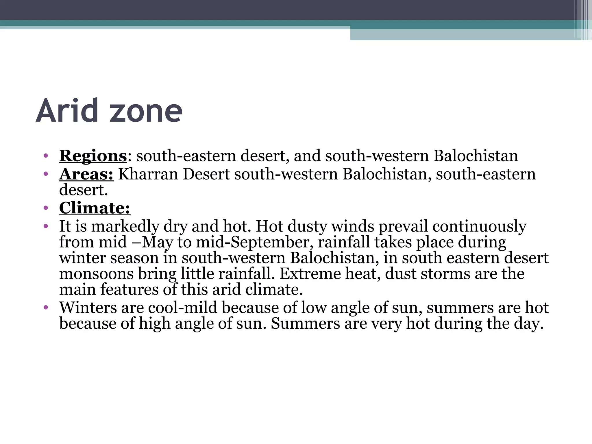 Climate of Pakistan (Presentation) | PPT