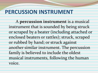 Stringed and Percussion Instruments | PPTX