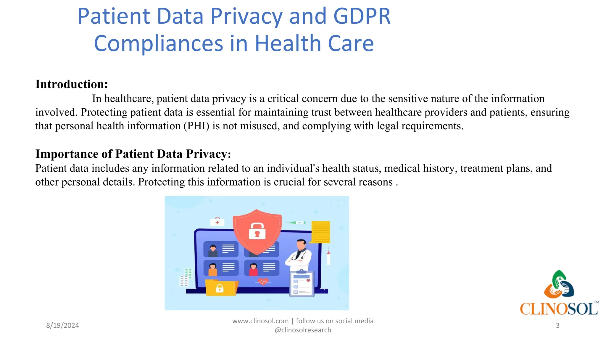 Patient Data Privacy and GDPR Compliance | PDF