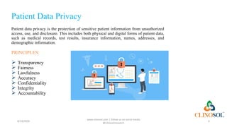 Patient Data Privacy and GDPR Compliance | PDF