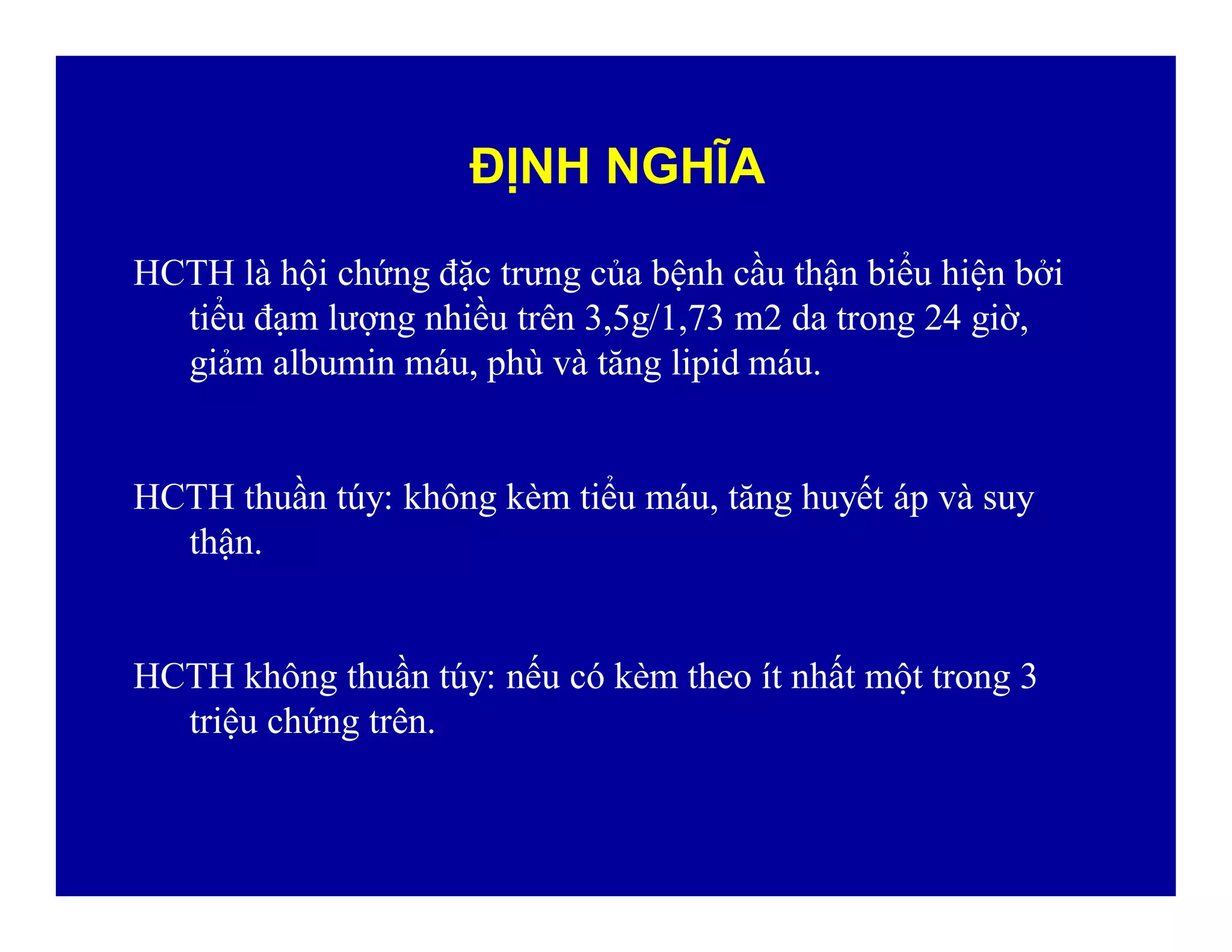 HỘI CHỨNG THẬN HƯ | PDF