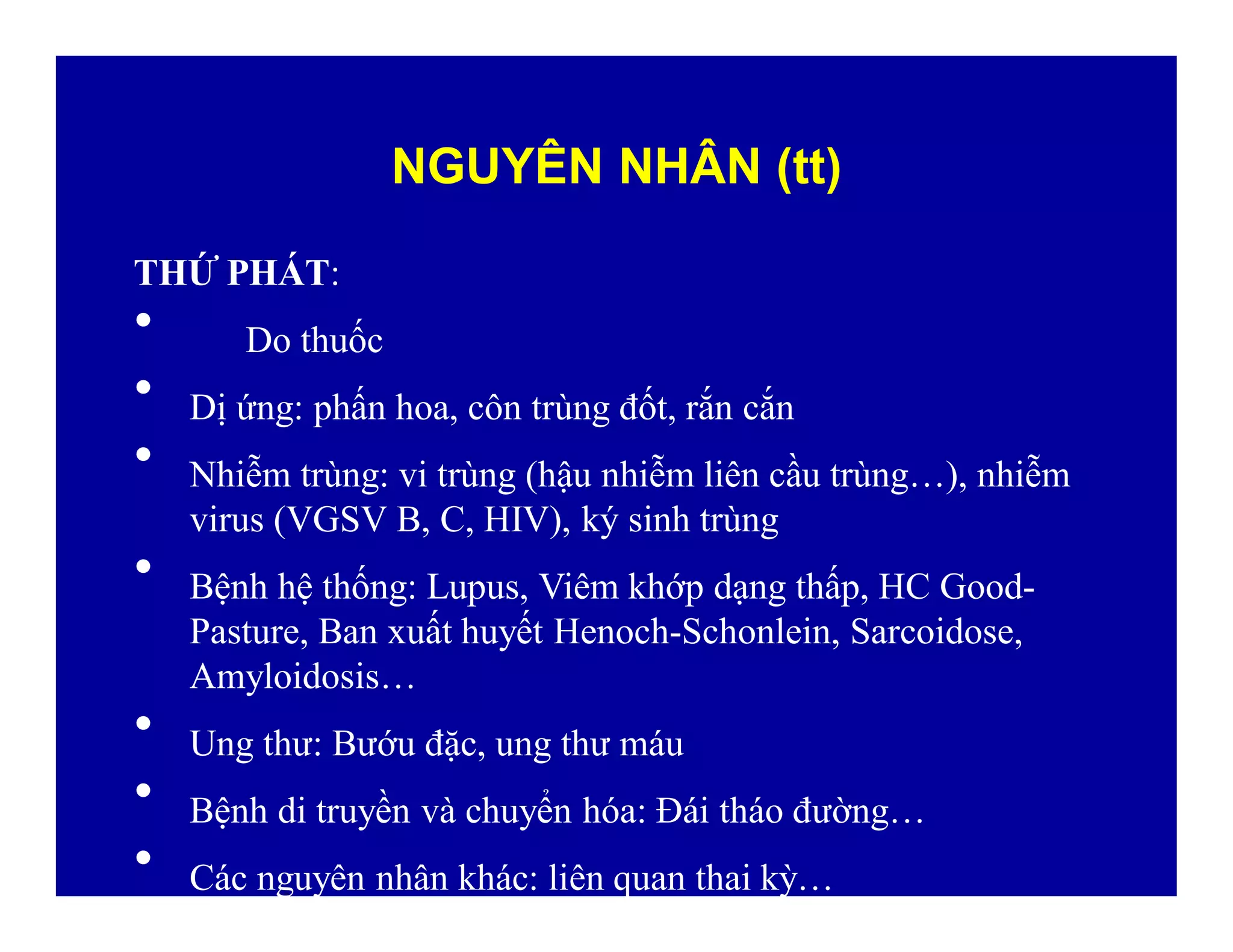 HỘI CHỨNG THẬN HƯ | PDF