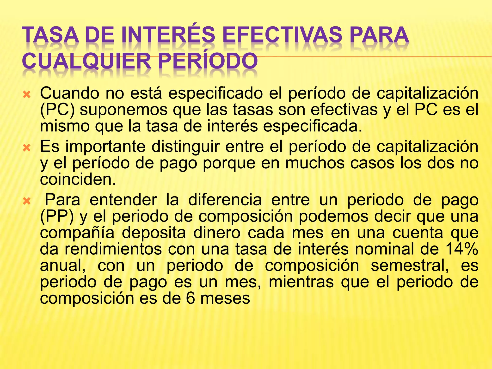 TASAS DE INTERES NOMINAL Y EFECTIVA UNIDAD 4 ING.ECONOMICA SAIA | PPTX