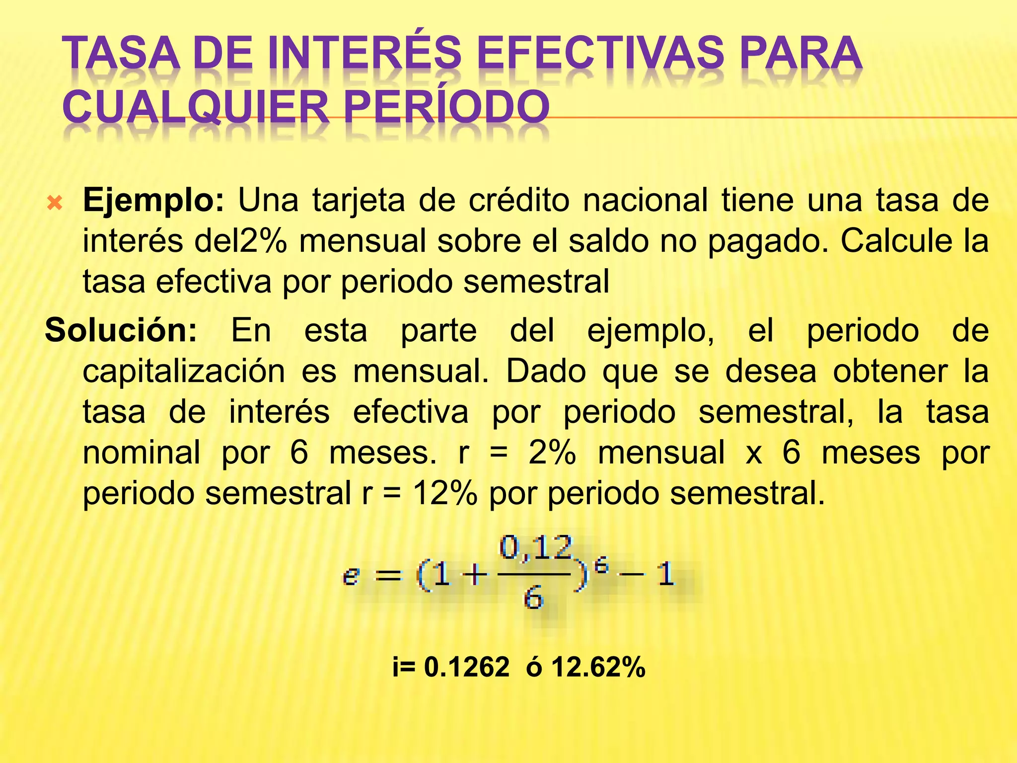 TASAS DE INTERES NOMINAL Y EFECTIVA UNIDAD 4 ING.ECONOMICA SAIA | PPTX