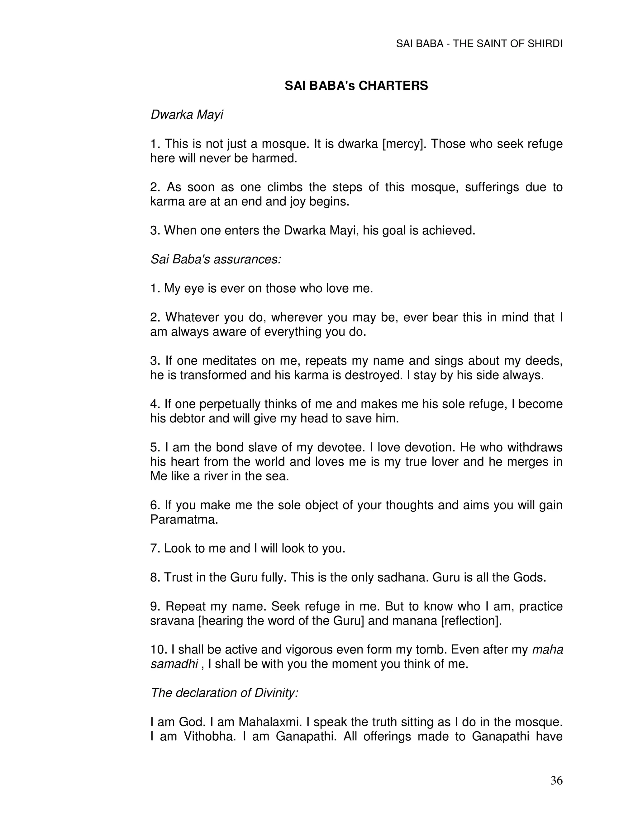 Sai baba the saint of shirdi | PDF