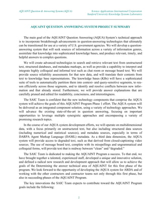 Saic aqua summary | DOC