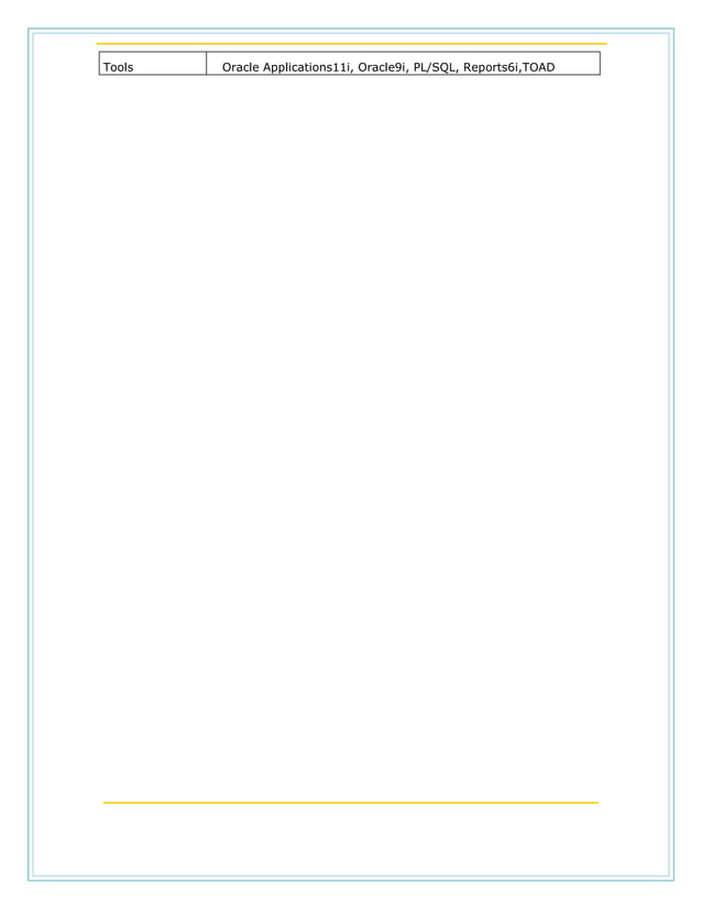 Saida oracle apps technical consultant | PDF