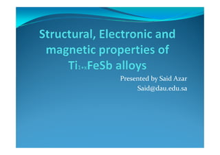 Said azar 85-2017-197 | PDF | Physics | Science