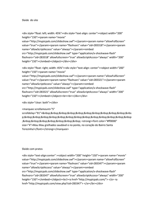 Saide de fotos | DOCX