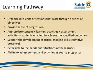 Designing Quality Learning for Online and Distance Education | PPTX