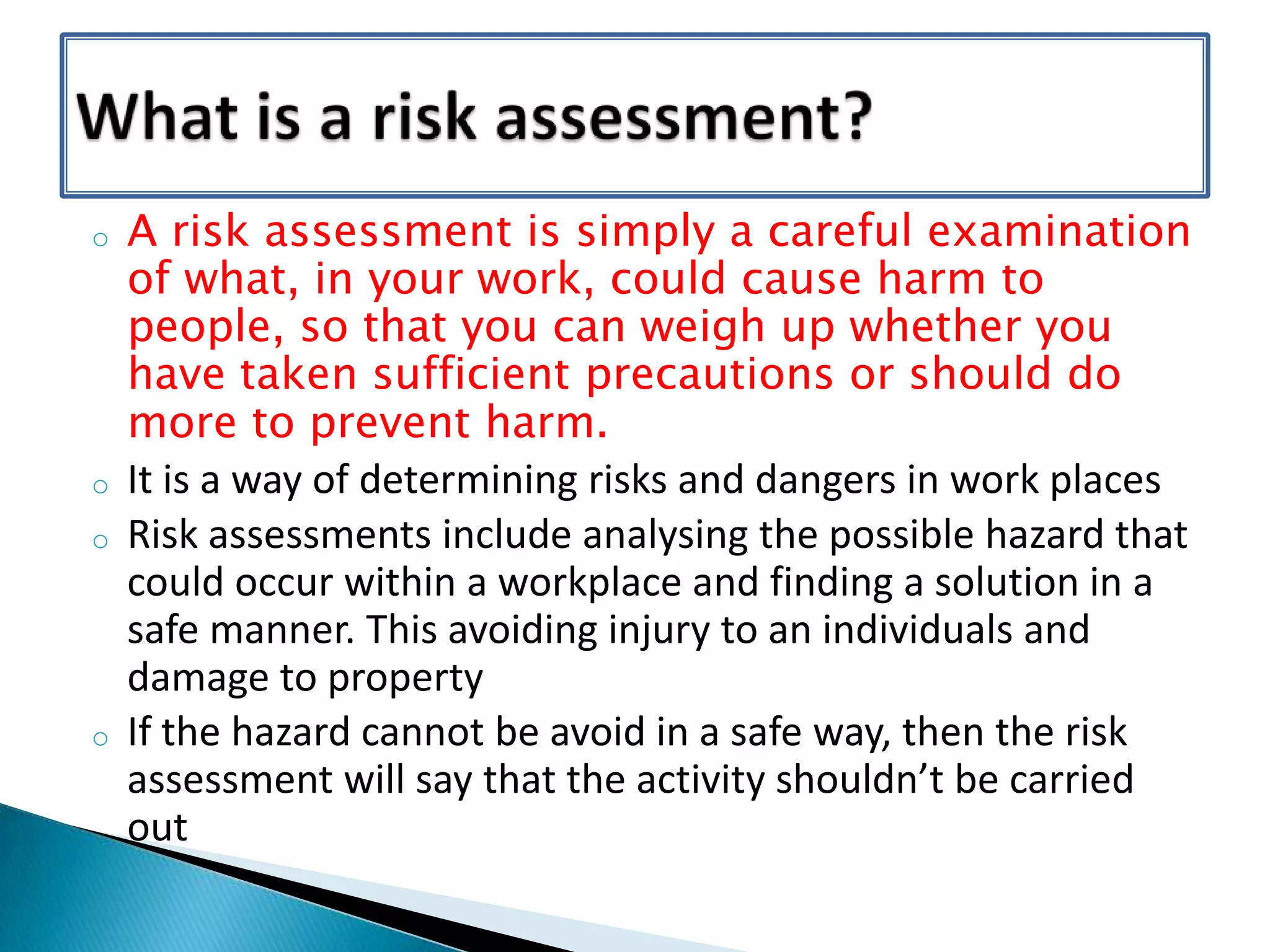 risk assessment | PPTX