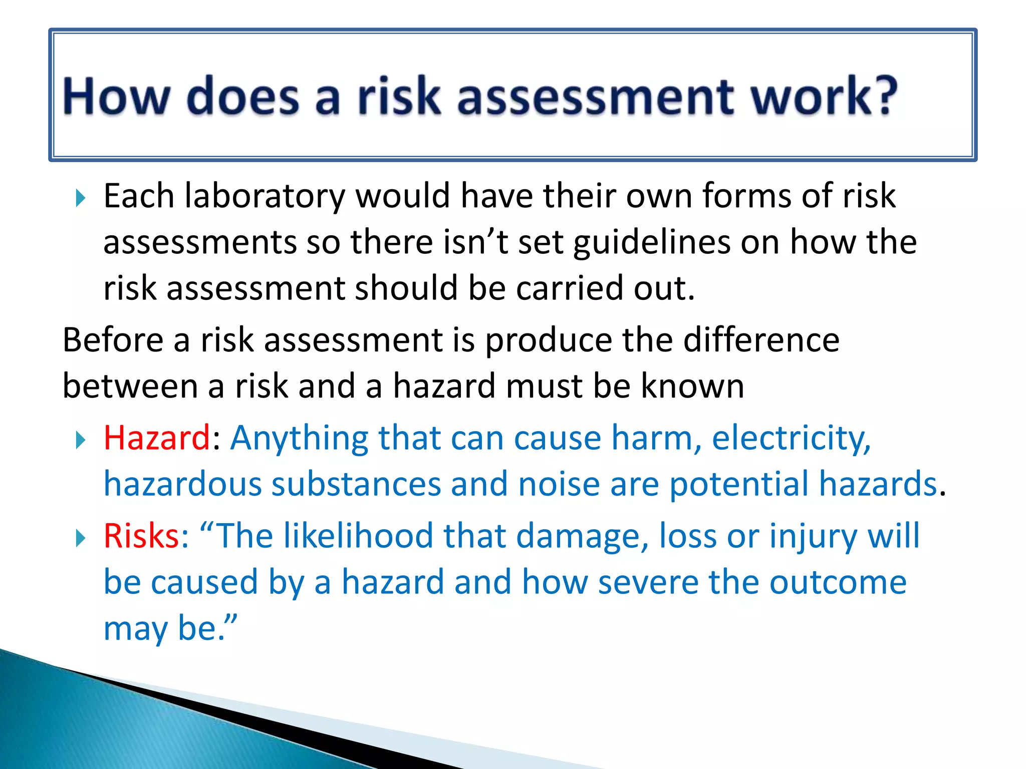 risk assessment | PPTX