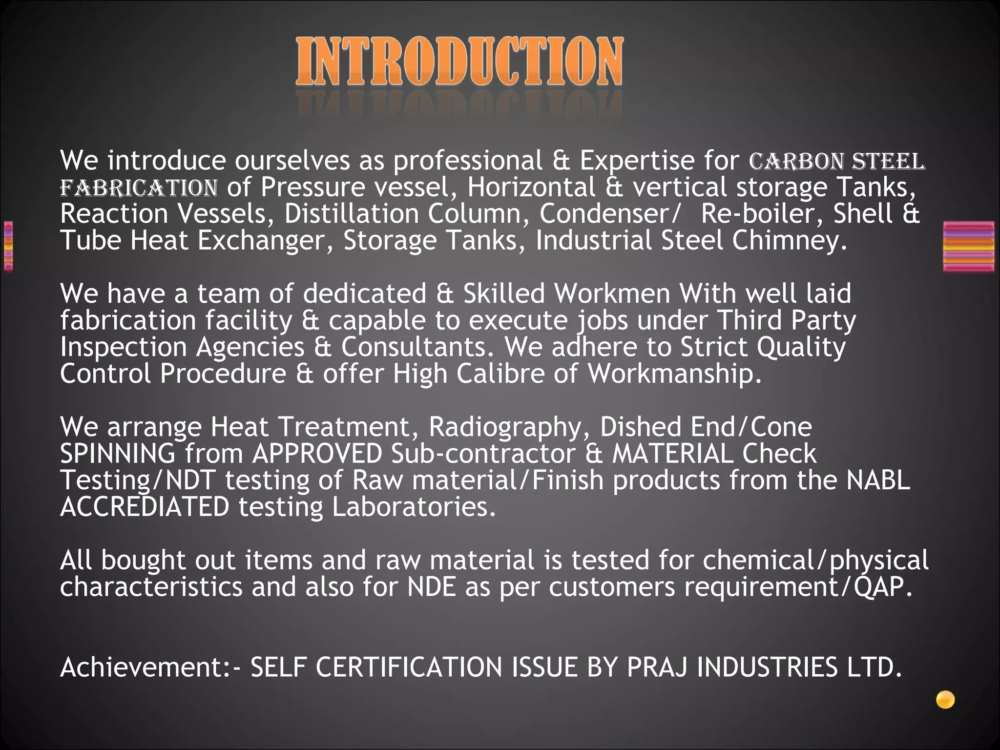 Sai engineering company profile j 355 | PPT