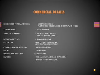 Sai engineering company profile j 355 | PPT