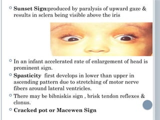 CAse presentation on pediatric hydrocephalus | PPTX