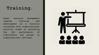 Training and Development | PPTX