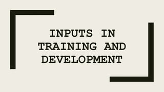 Training and Development | PPTX