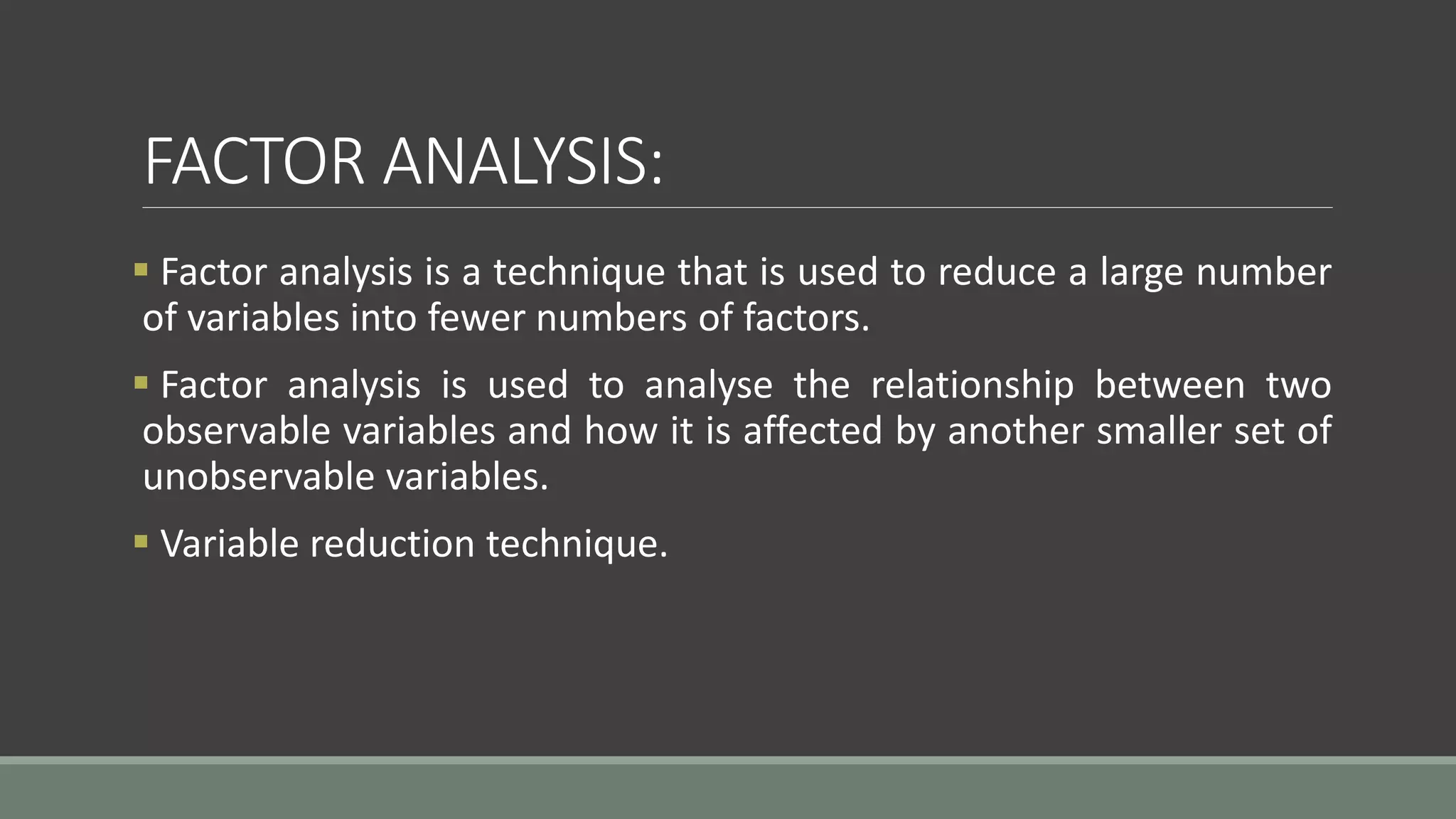 Factor Analysis (Marketing Research) | PPTX | Educational Assessment | Education