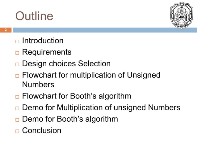 Booth algorithm | PPT