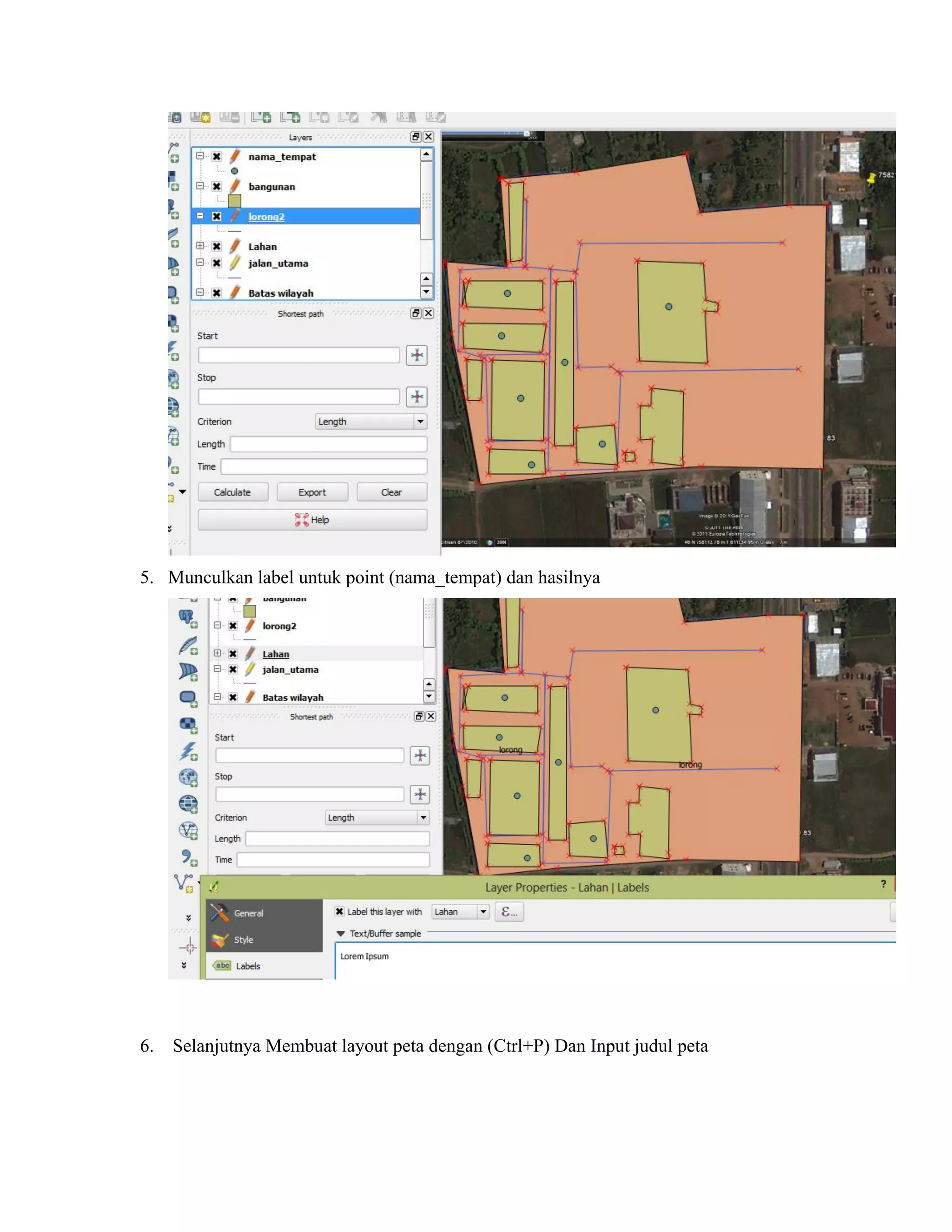 Laporan Layout Peta Dengan Qgis | PDF