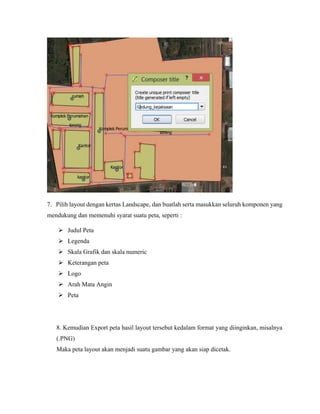 Laporan Layout Peta Dengan Qgis | PDF