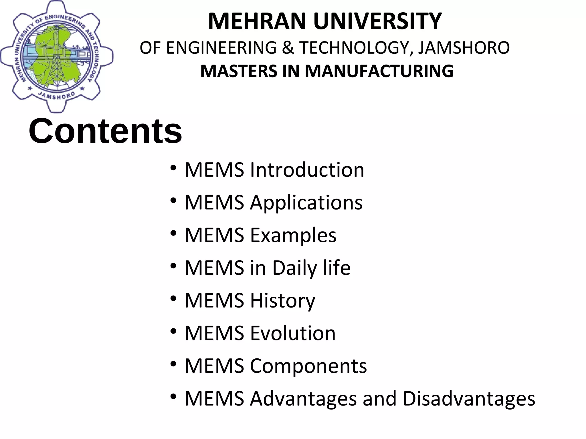 MEMS & micro systems | PPT