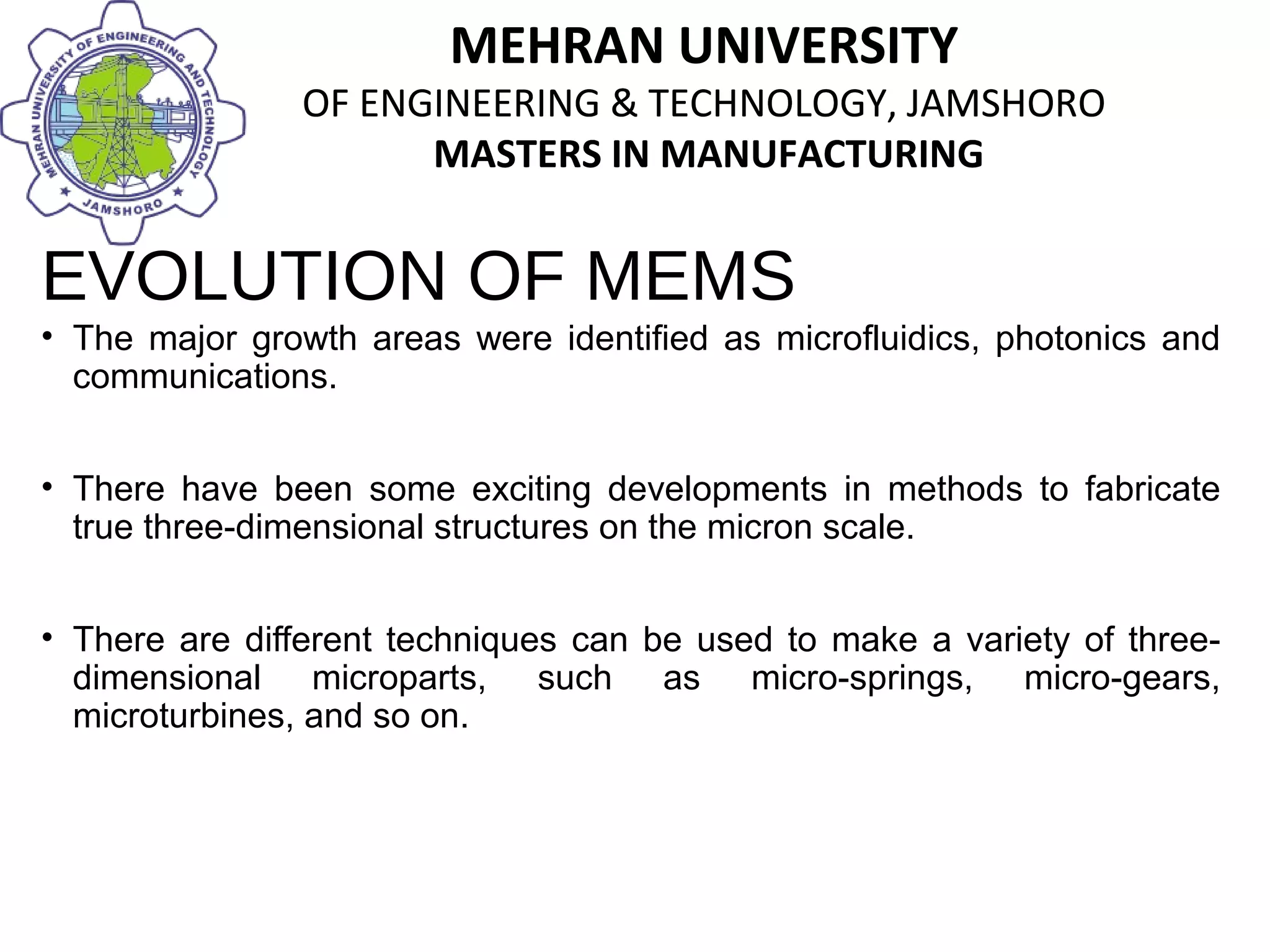 MEMS & micro systems | PPT