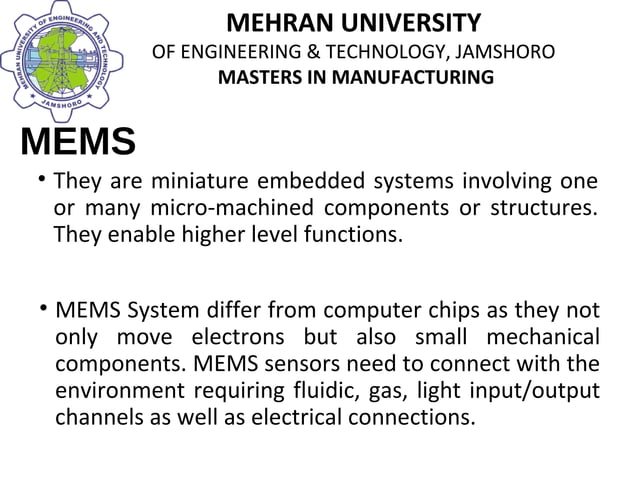 MEMS & micro systems | PPT