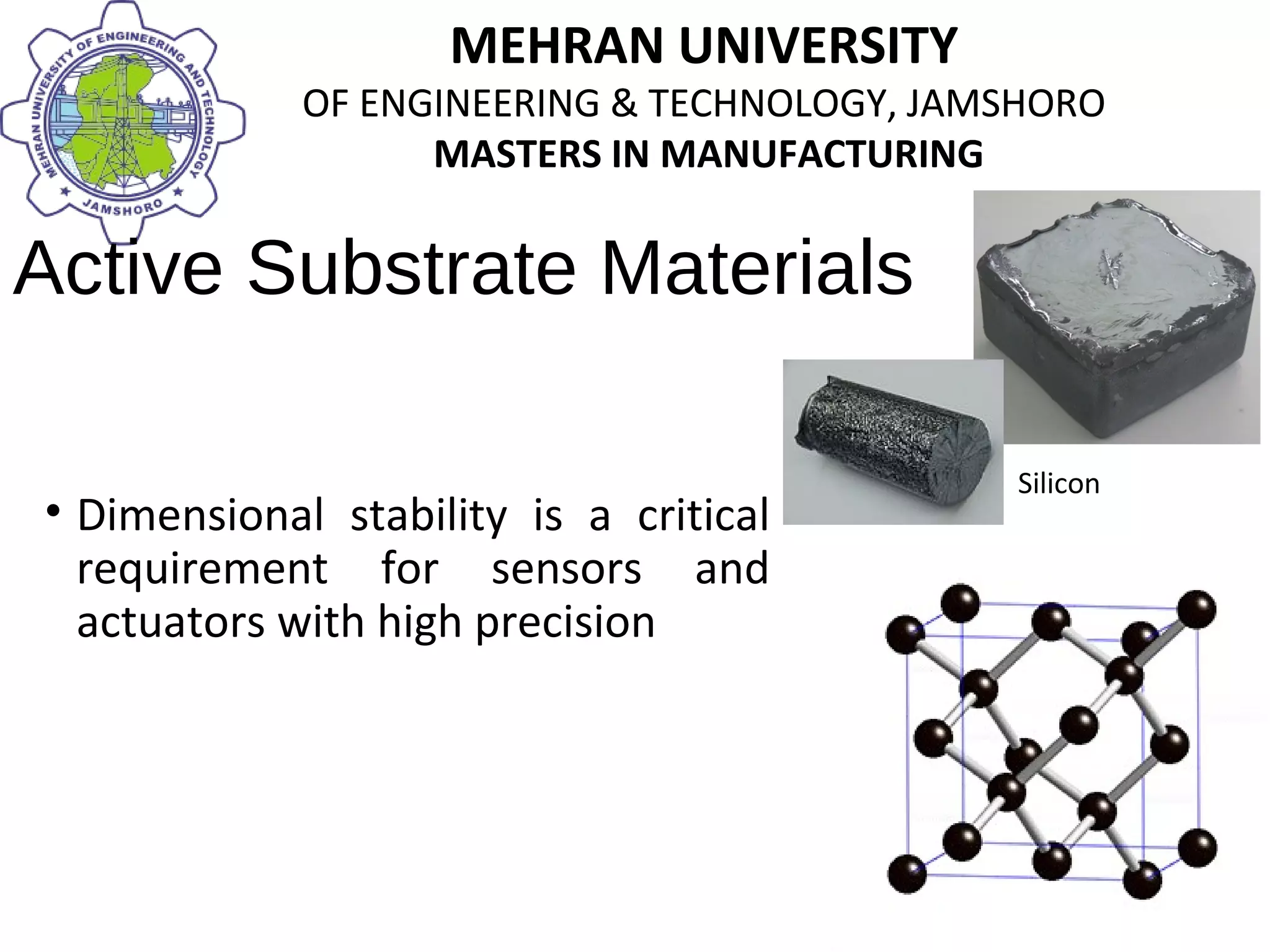 Substrate / wafers and Basic concepts Of Mems & microsystems | PPT
