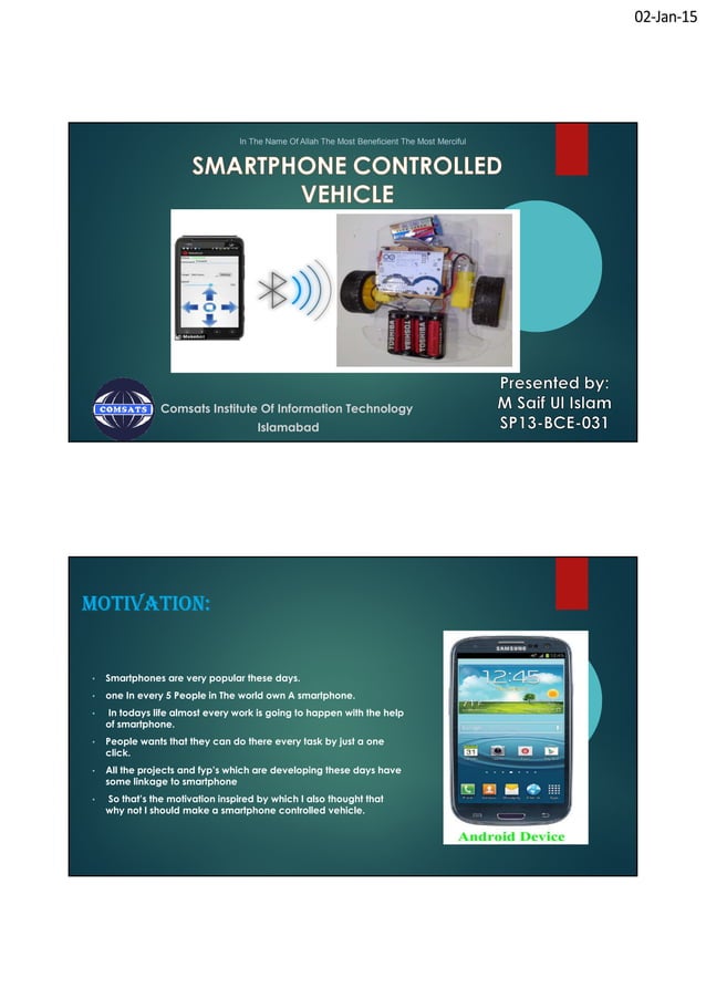 smartphone controlled robot | PDF