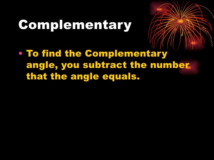 Complementary And Supplementary