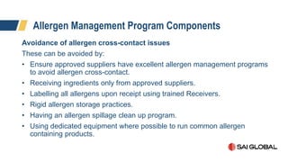Allergen Management & Recall Readiness | PPTX