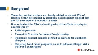 Allergen Management & Recall Readiness | PPTX