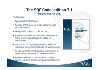 Tips and Traps for SQF 7.1: Understanding Top 10 Non-conformances | PPT