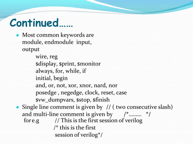 vlsi design using verilog presentaion 1 | PPTX