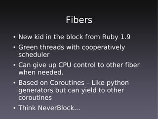 Concurrency patterns in Ruby | PDF | Programming Languages | Computing