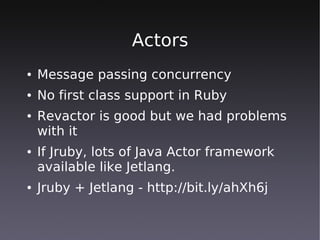 Concurrency patterns in Ruby | PDF | Programming Languages | Computing