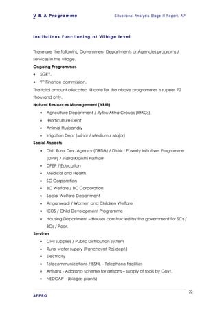 Situational Analysis Kothur | PDF
