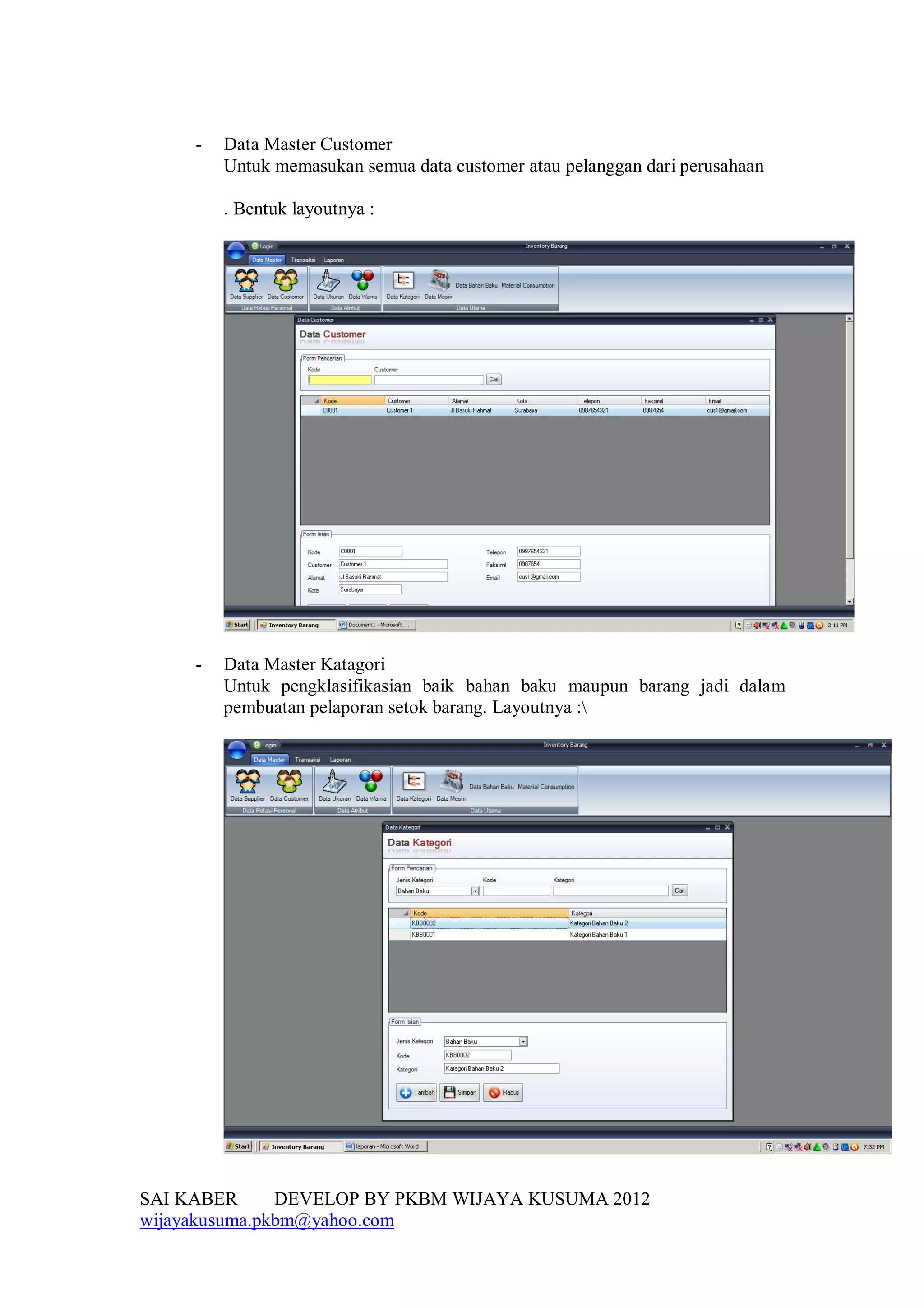Gambaran System Inventory Kawasan Berikat | PDF